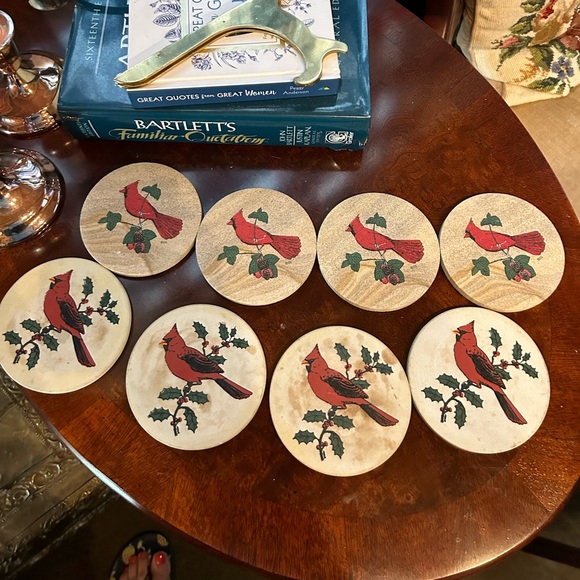 Dining | Vintage Cardinal Coasters Vintage Bird Christmas | Poshmark